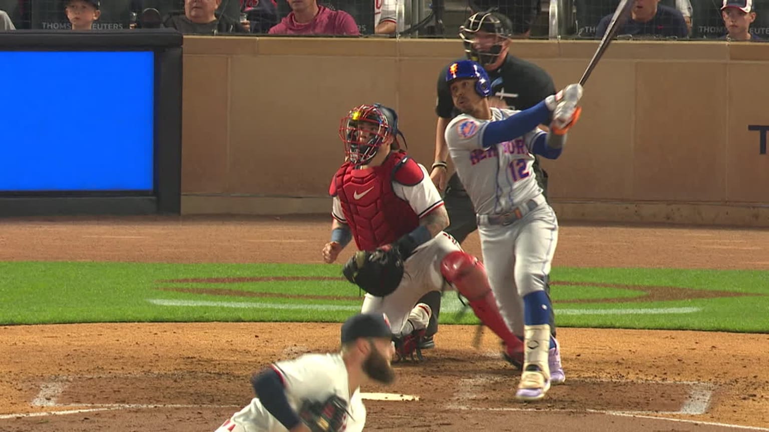 Francisco Lindor cracks an RBI ground-rule double | 09/08/2023 | New ...