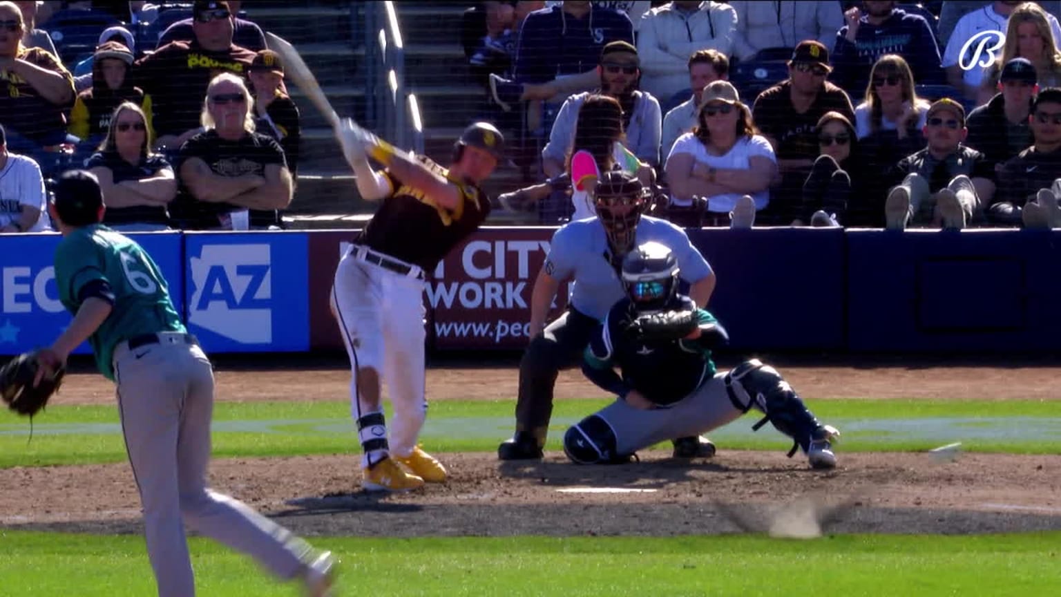 Jackson Merrill produces three-hit game for Padres | 02/24/2023 | San ...