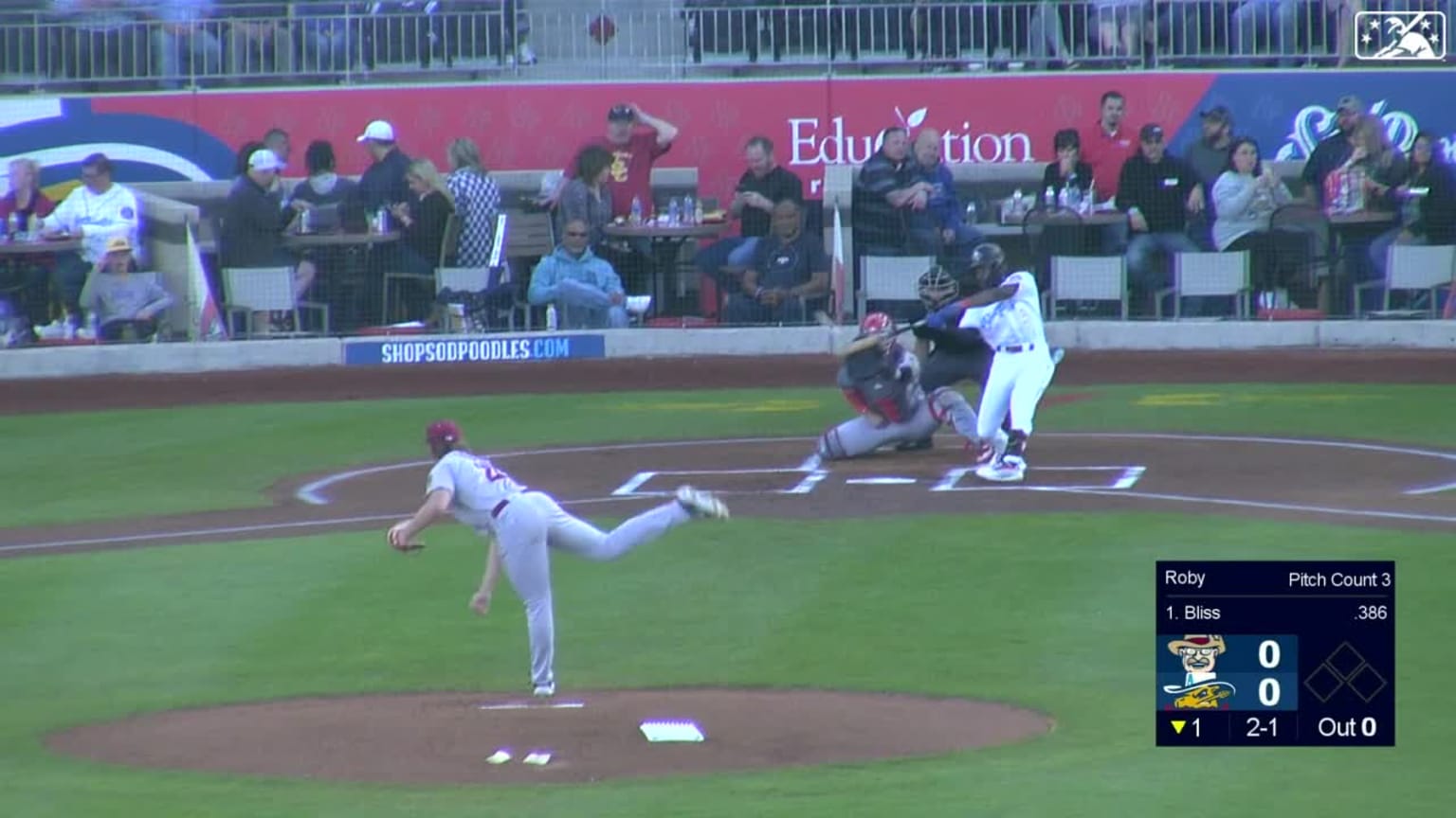 Ryan Bliss blasts a solo home run to right field | 28/04/2023 ...