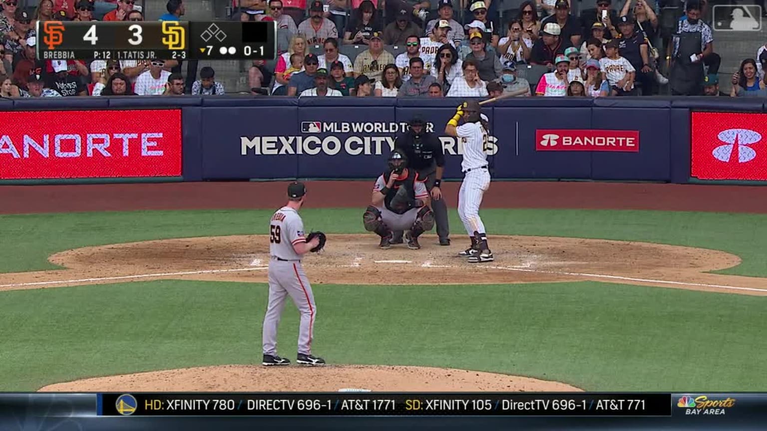 Fernando Tatis Jr. is not hit by a pitch in the 7th | 04/30/2023 | San Francisco Giants