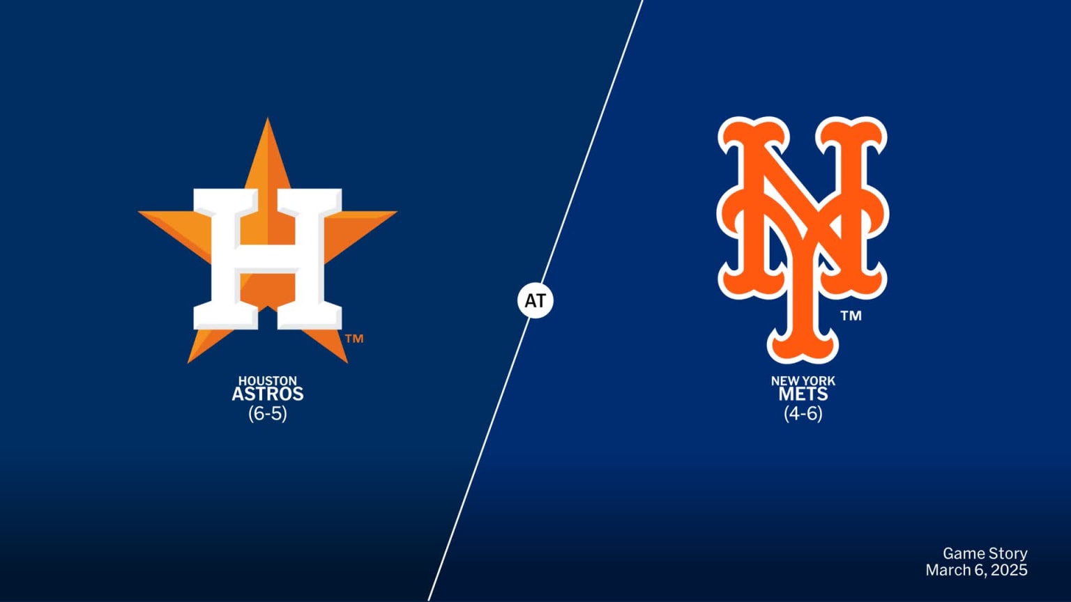 Astros at Mets - March 6, 2025: Title Slate | 03/04/2025 | MLB.com