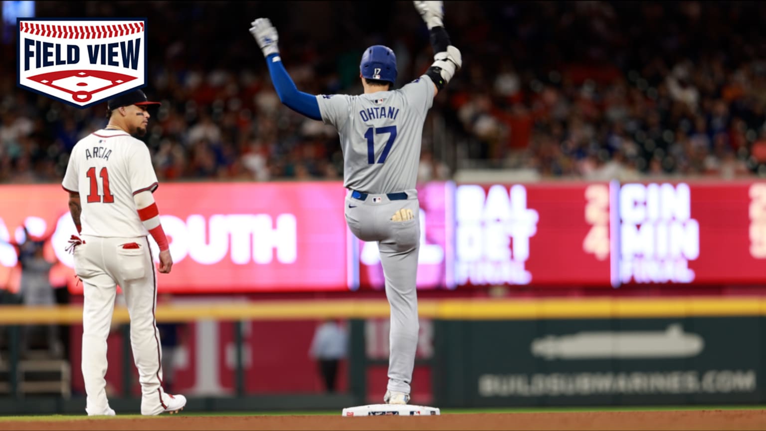 Field view: Shohei Othani's RBI double | 09/15/2024 | Los Angeles Dodgers
