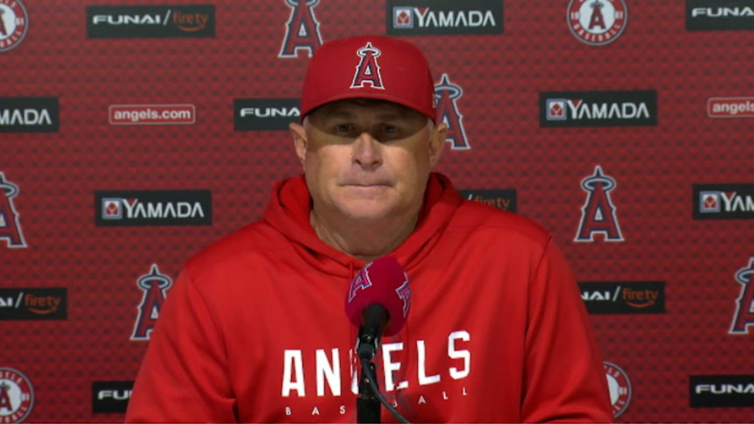 Phil Nevin on Moniak's HR, Jaime Barría's start | 05/22/2023 | Los ...