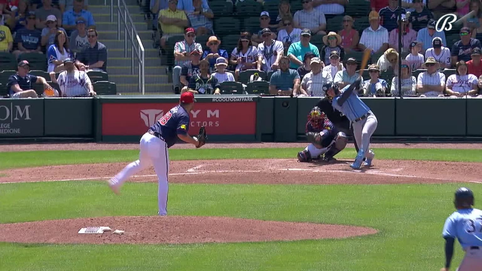 Curtis Mead hits his 2nd RBI single to left | 03/23/2024 | Tampa Bay Rays