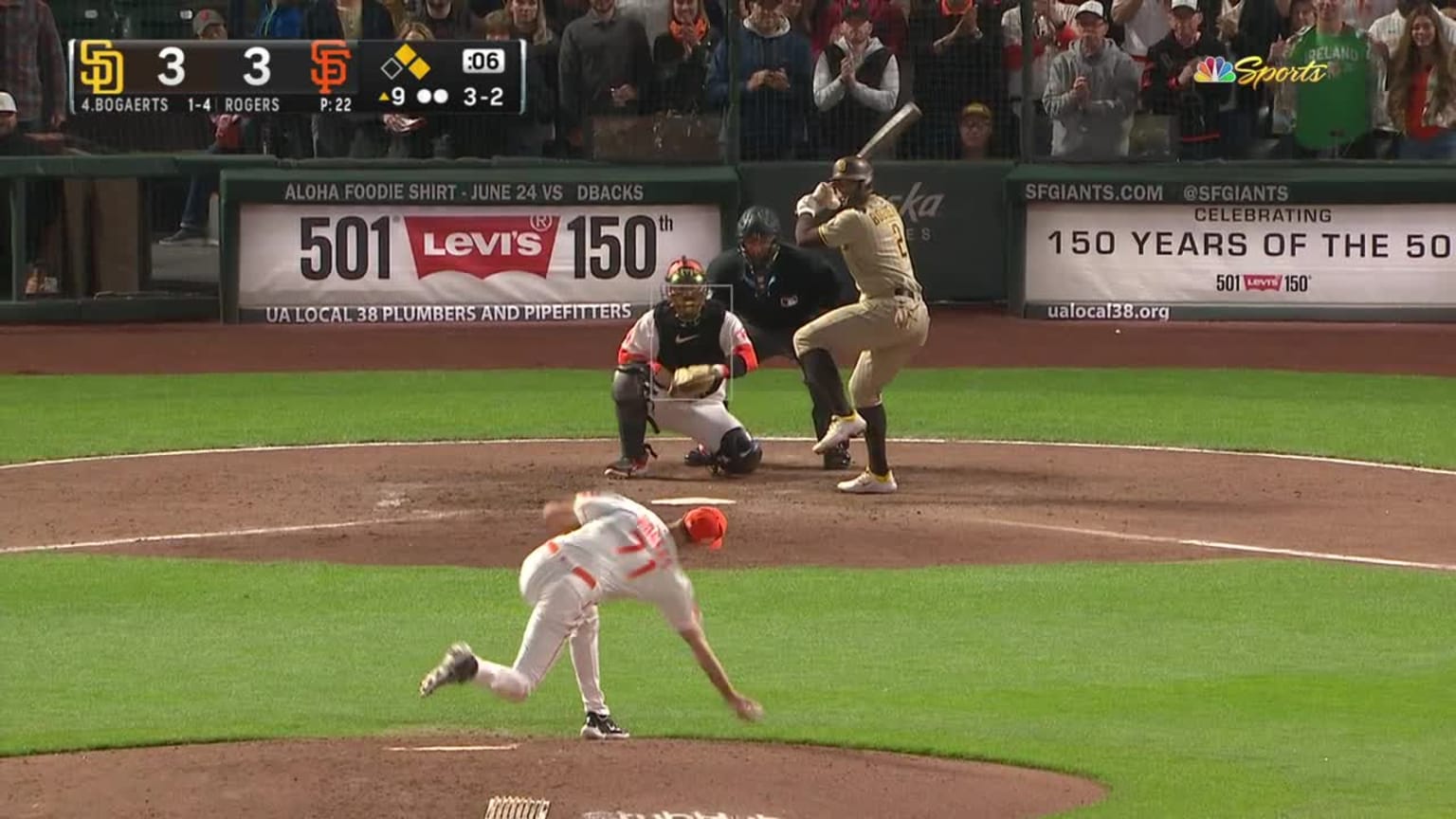 Xander Bogaerts grounds out, pitcher Tyler Rogers to first baseman ...