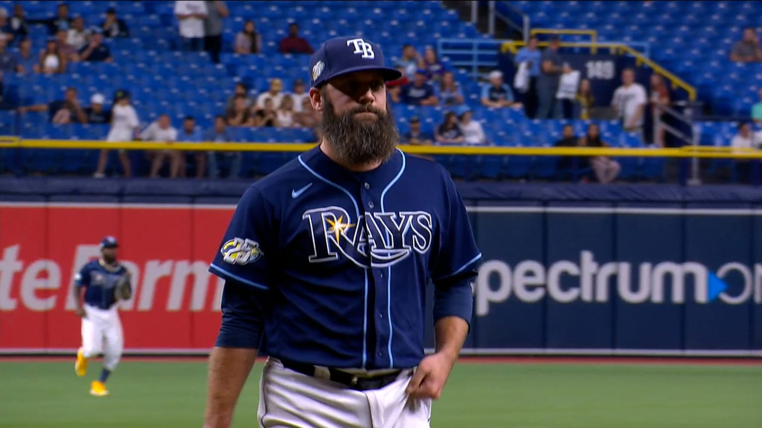 Rays' pitching staff ties club K record with 19 | 09/20/2023 | Tampa ...
