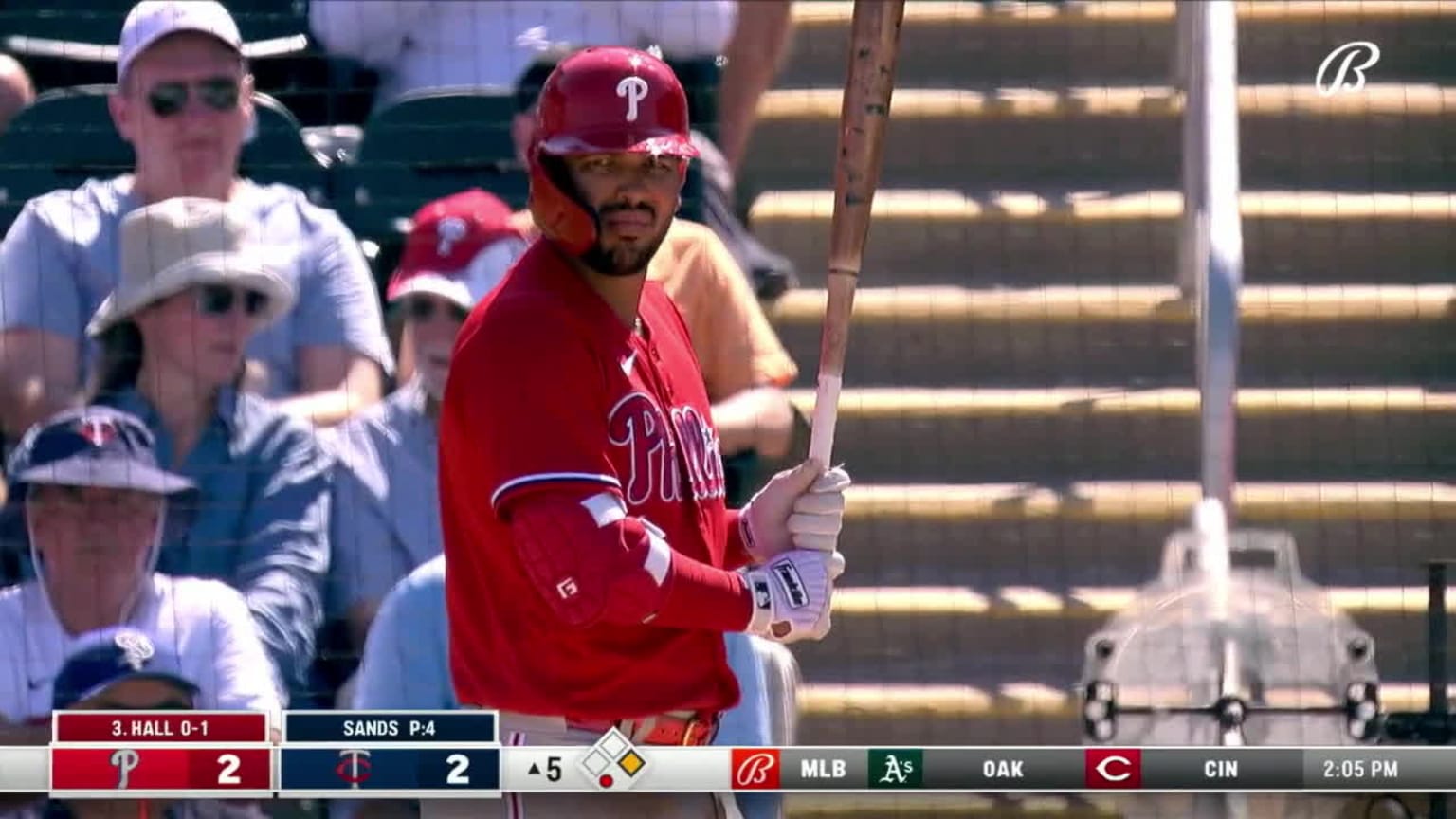 Darick Hall hits his first spring homer, scoring two | 03/01/2023 ...