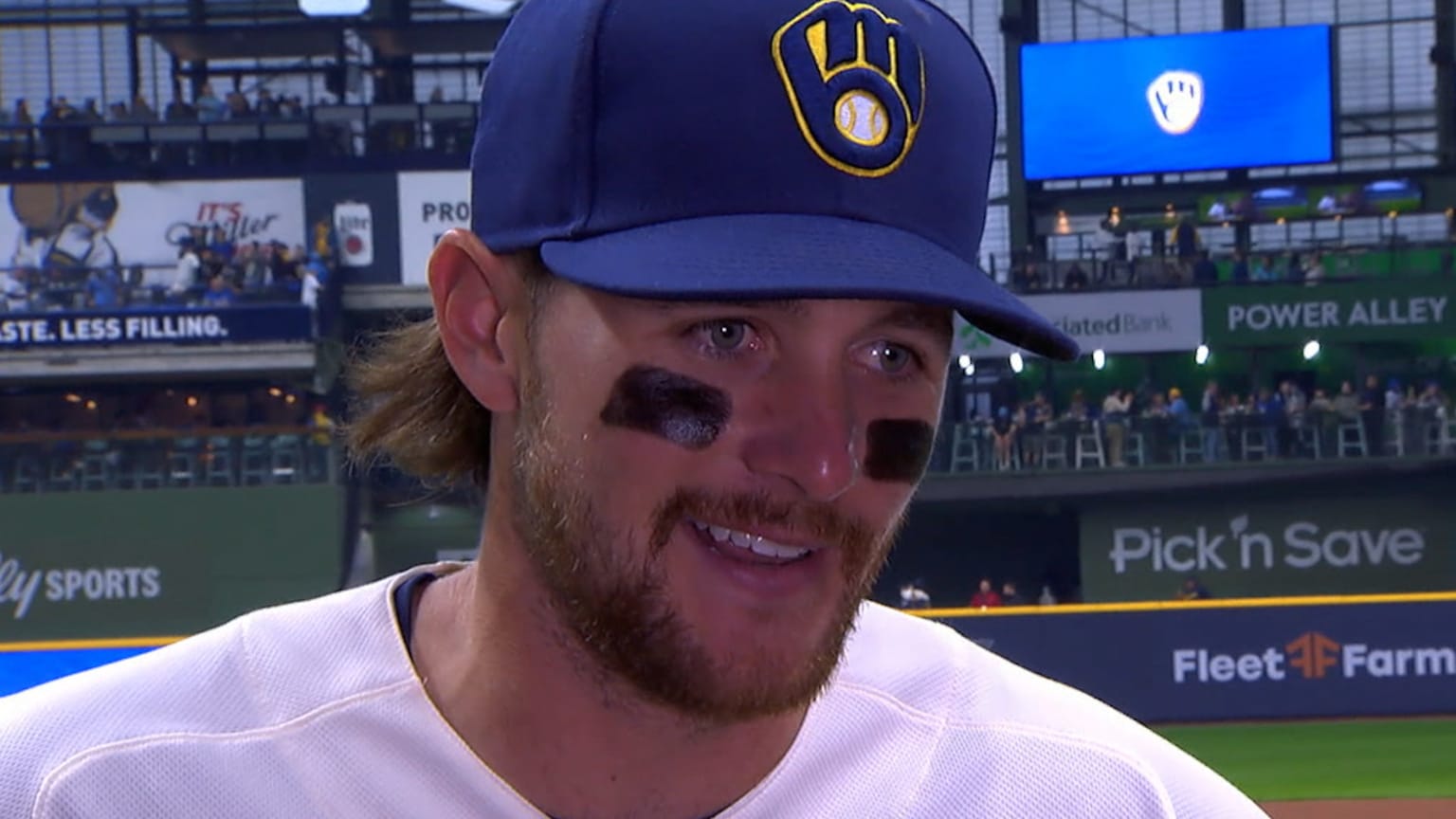 Brice Turang on his first career home run in team win | 04/03/2023 ...