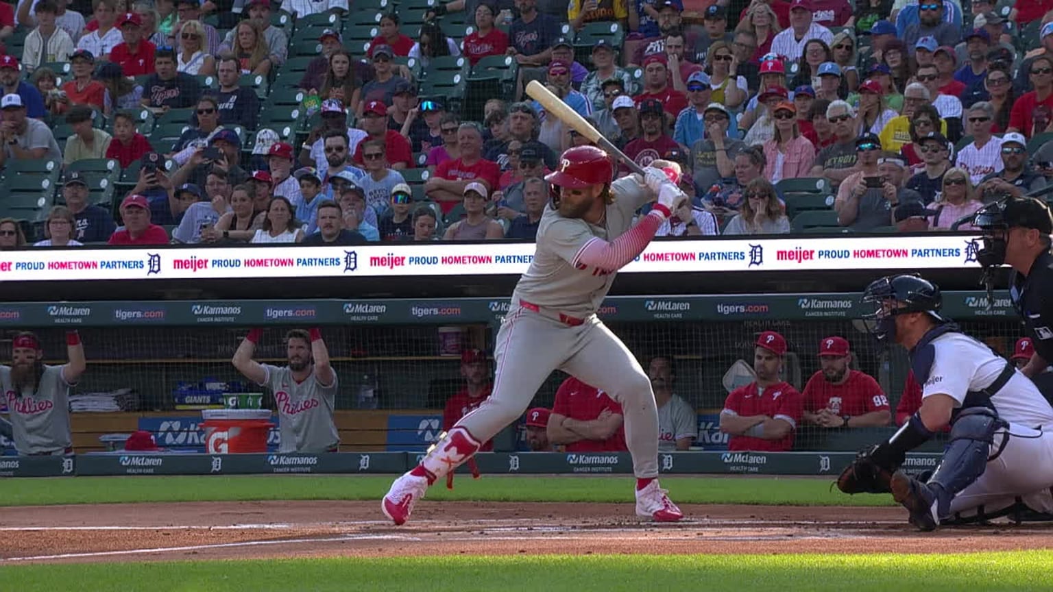 Bryce Harper impulsa 2 con un doble | 24/06/2024 | Los Phillies de ...