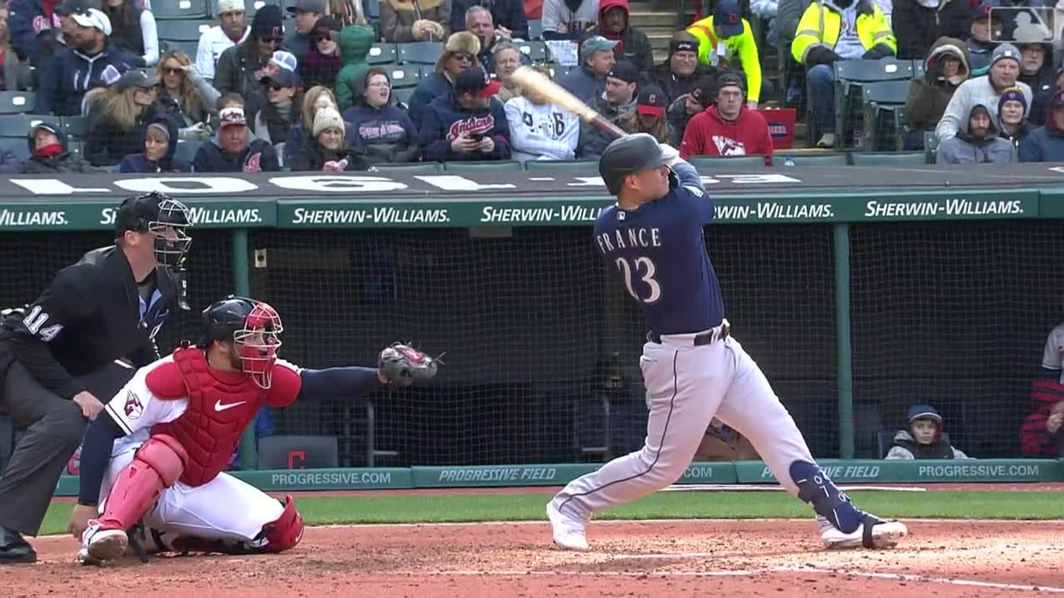 Ty France's RBI single to left cuts the lead | 04/07/2023 | Seattle ...