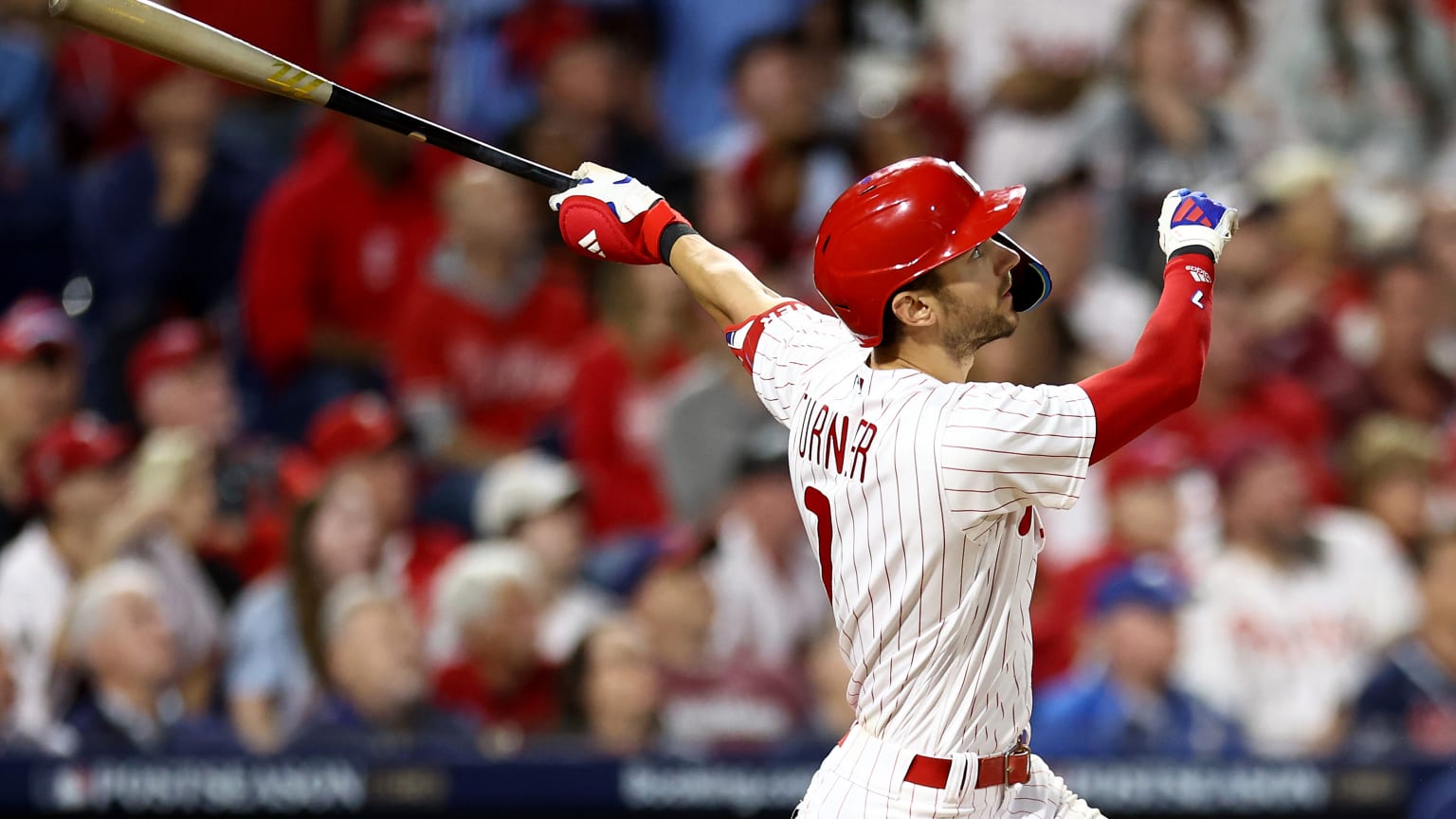 Trea Turner hits a solo home run to left-center field | 10/11/2023 ...