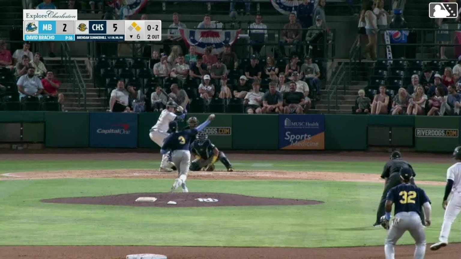 Brendan Summerhill singles on a ground ball to shortstop Derniche ...