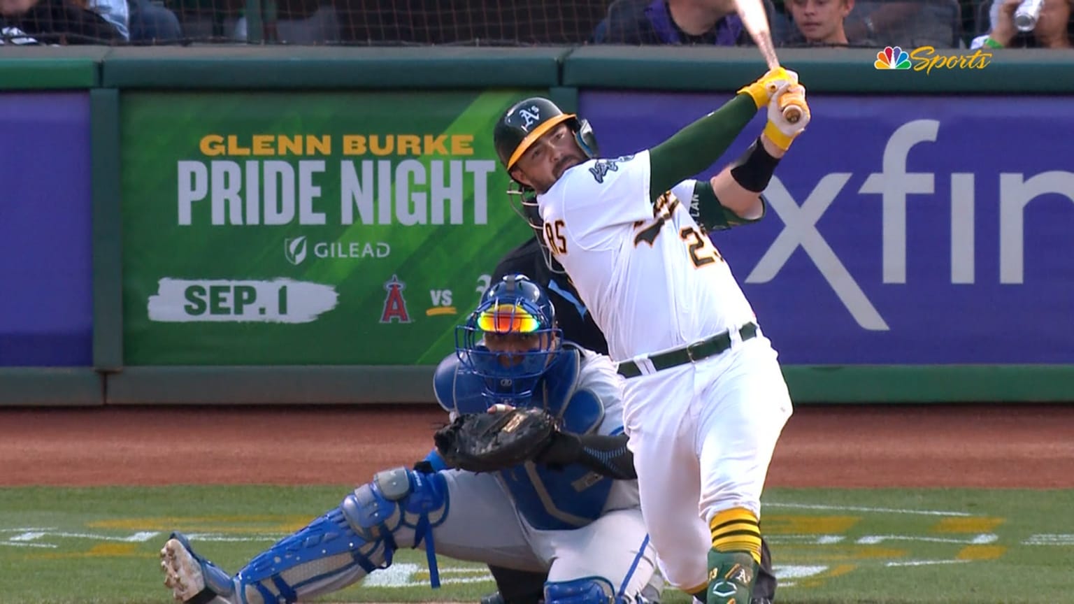 Shea Langeliers belts a solo home run to left field | 08/22/2023 | New ...