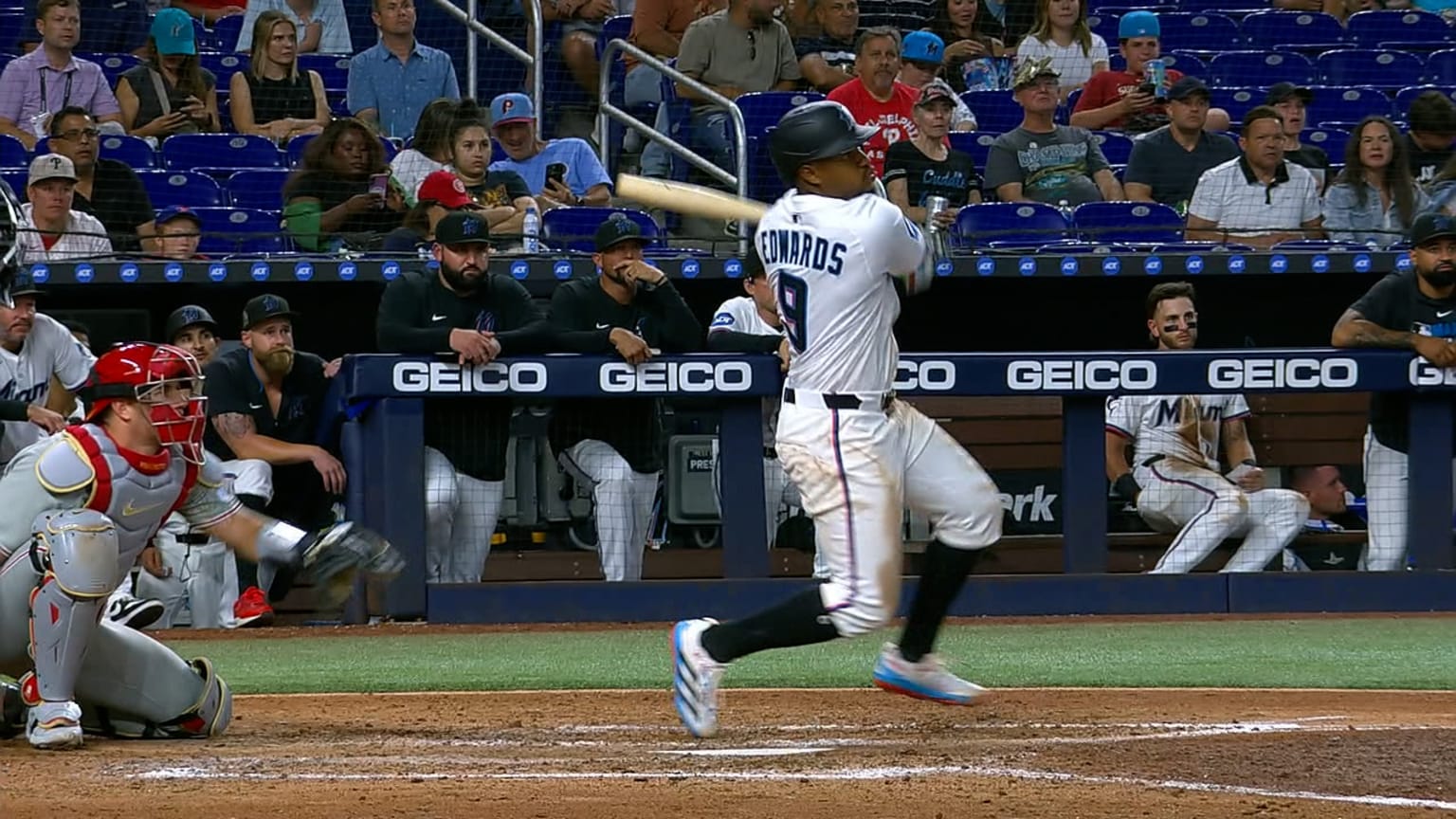 Xavier Edwards' RBI single | 06/17/2025 | Miami Marlins