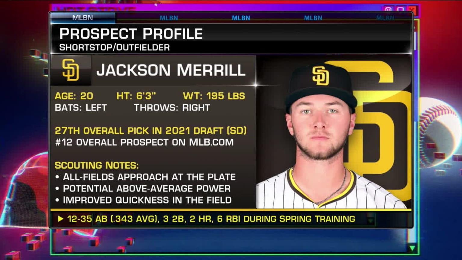 Jon Morosi talks Jackson Merrill and more | 03/13/2024 | MLB.com