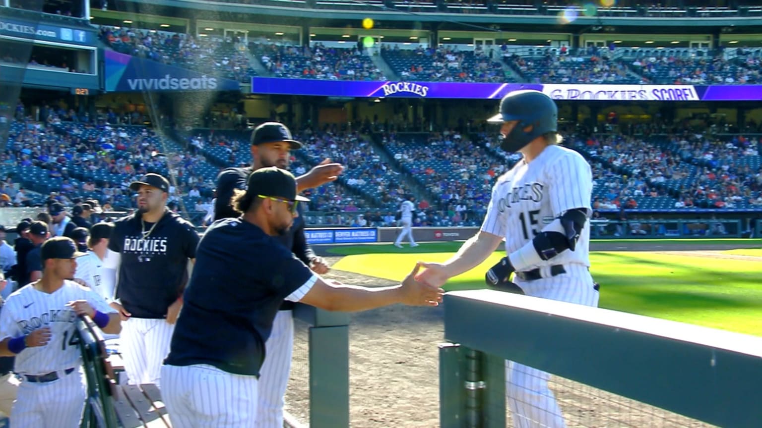 Hunter Goodman plates Montero with a sac fly | 09/17/2023 | Colorado ...
