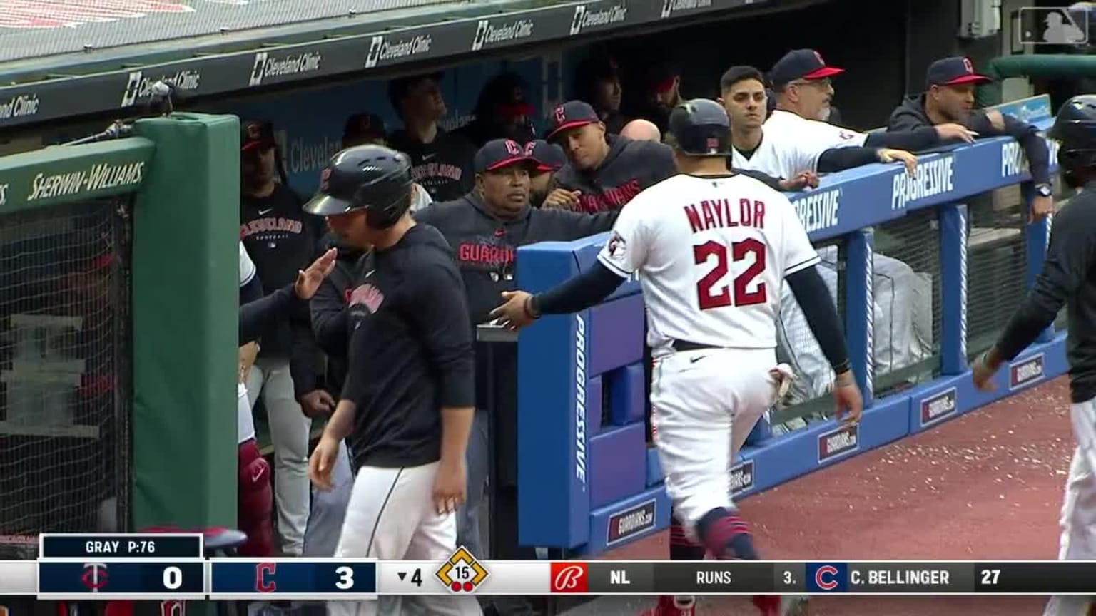 Josh Naylor scores after a bases-loaded walk | 05/06/2023 | Cleveland ...