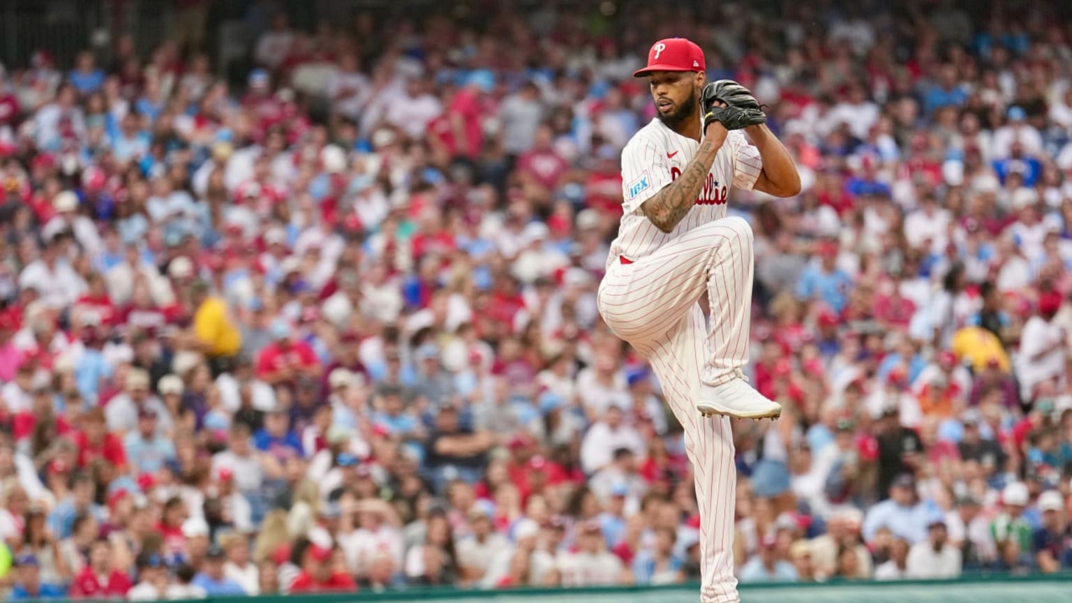 Cristopher Sánchez fans Roman Anthony | 07/22/2025 | Philadelphia Phillies