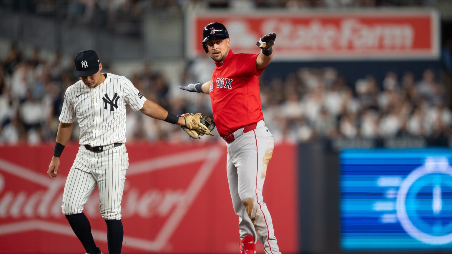 Nathaniel Lowe's double in the 7th | 08/22/2025 | Boston Red Sox