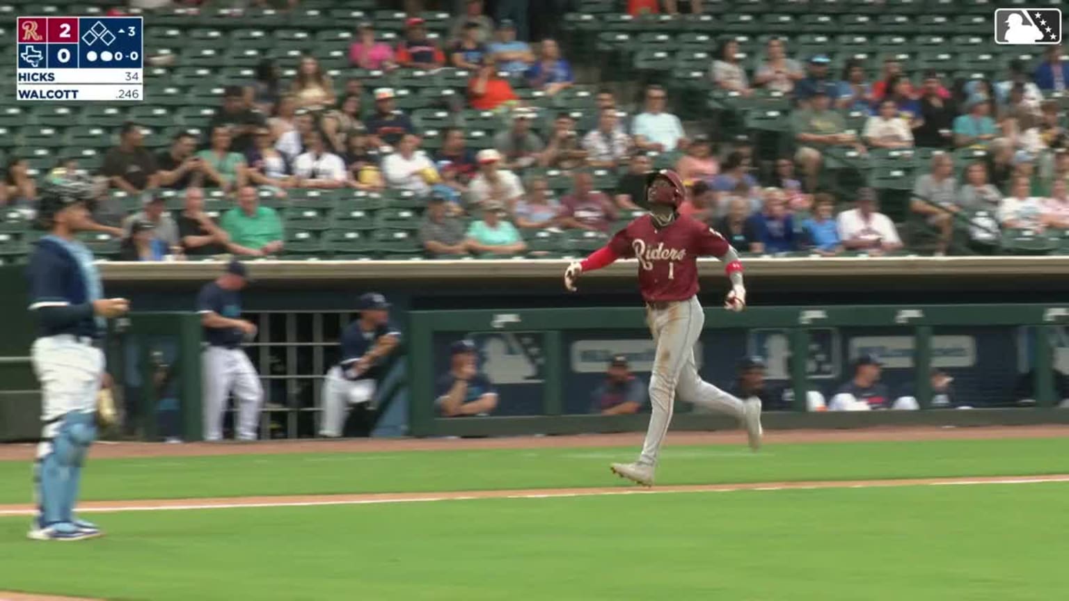 Sebastian Walcott's solo home run | 04/25/2025 | Texas Rangers