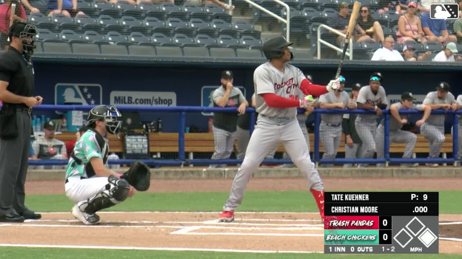 Christian Moore's first Double-A hit | 08/04/2024 | MLB.com