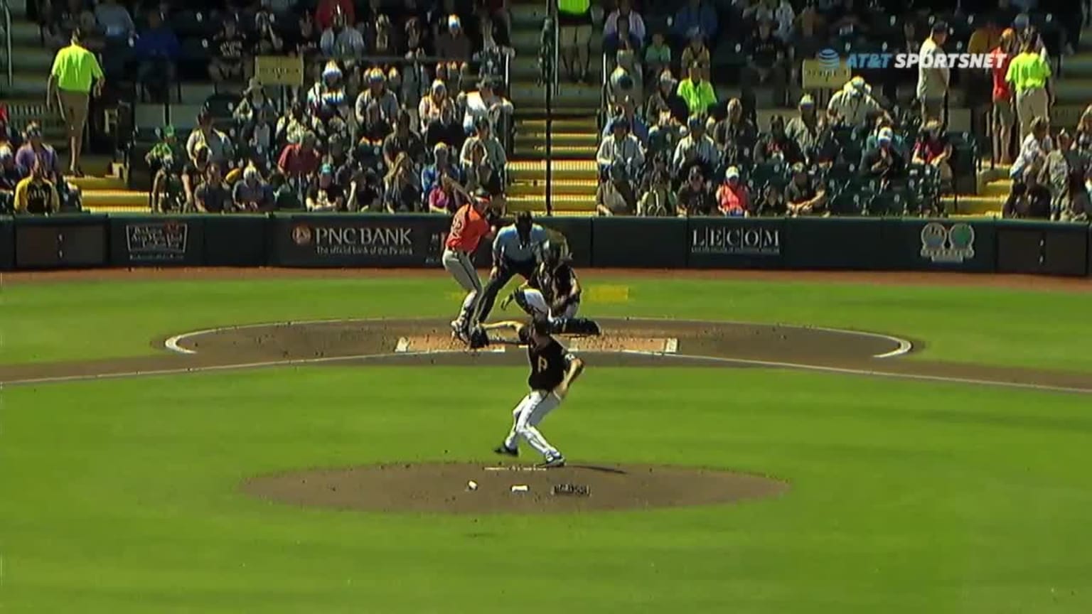 Josh Lester triples on a liner to left-center field | 03/14/2023 ...