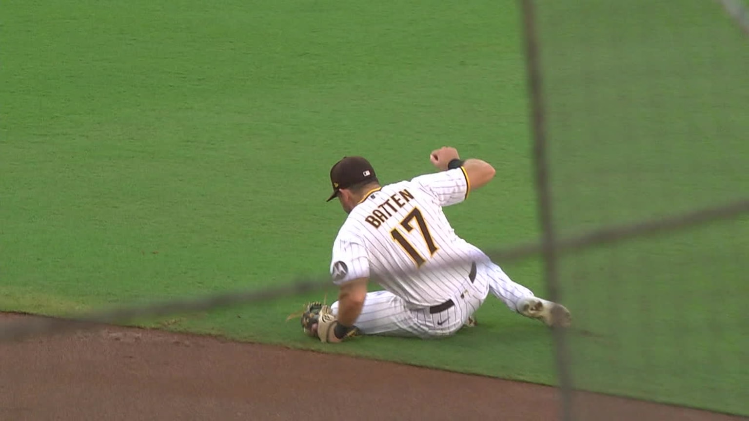Matthew Batten makes a nice back-handed play | 09/02/2023 | San Diego ...