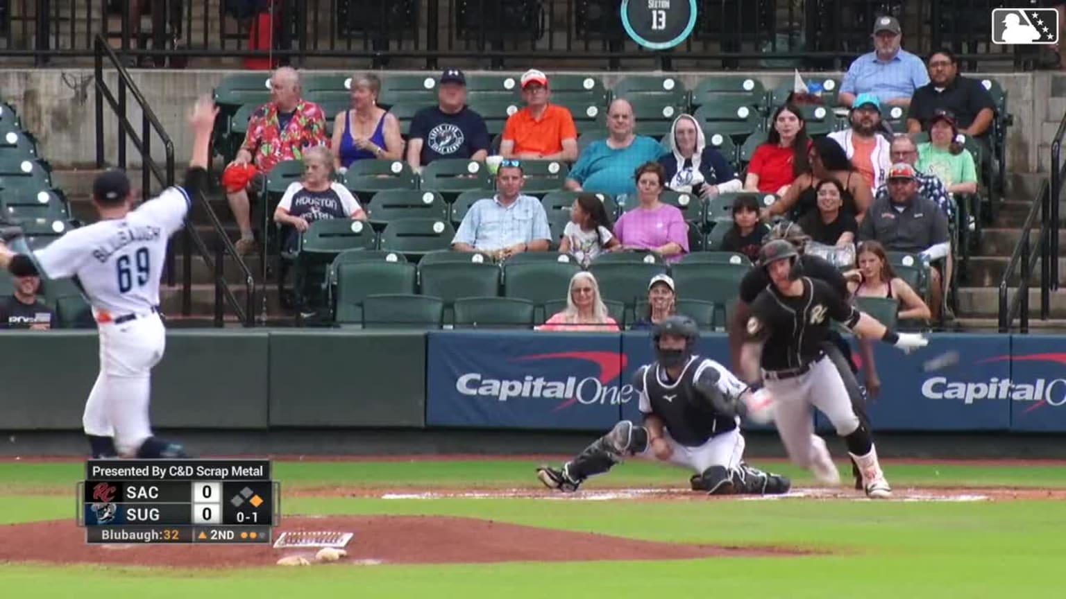 A.J. Blubaugh's slick deflection | 07/29/2024 | Houston Astros