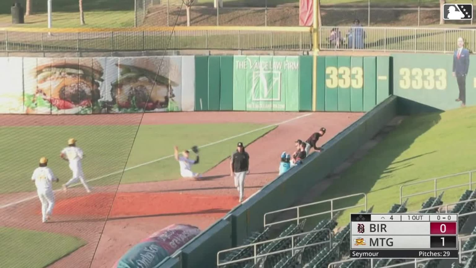 Nick Schnell's sliding catch | 06/23/2024 | Tampa Bay Rays
