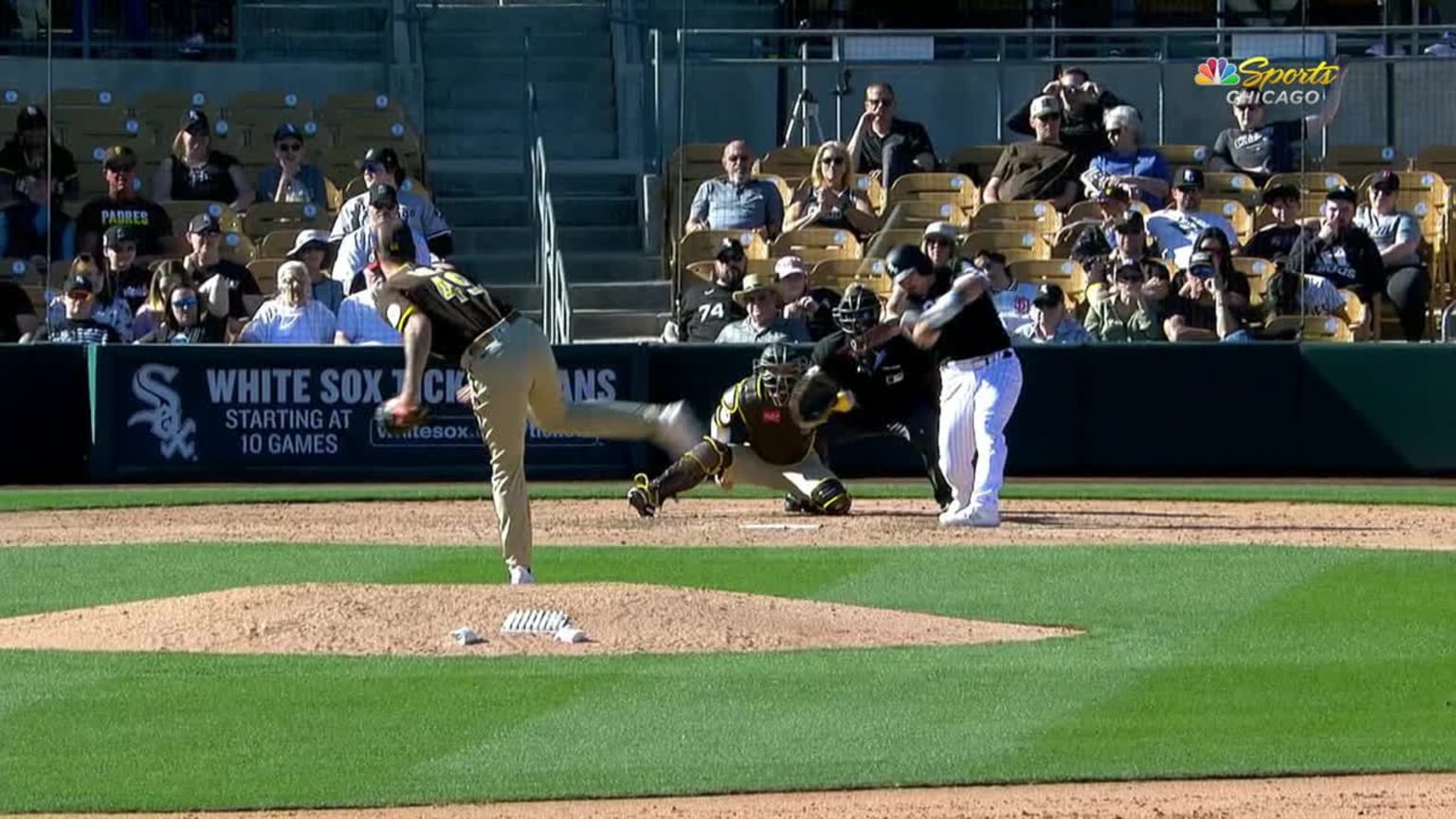 Jake Burger drills a solo home run to left field | 02/25/2023 | Chicago ...