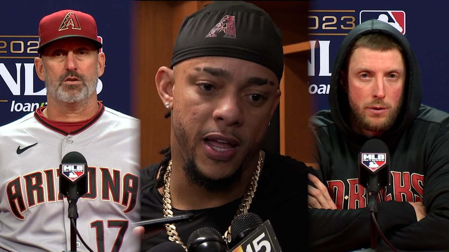 The D-backs discuss their win in Game 6 of the NLCS | 10/23/2023 ...
