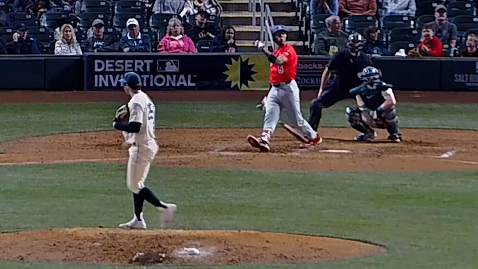 Chase Davis' second home run of the night | 02/20/2023 | MLB.com