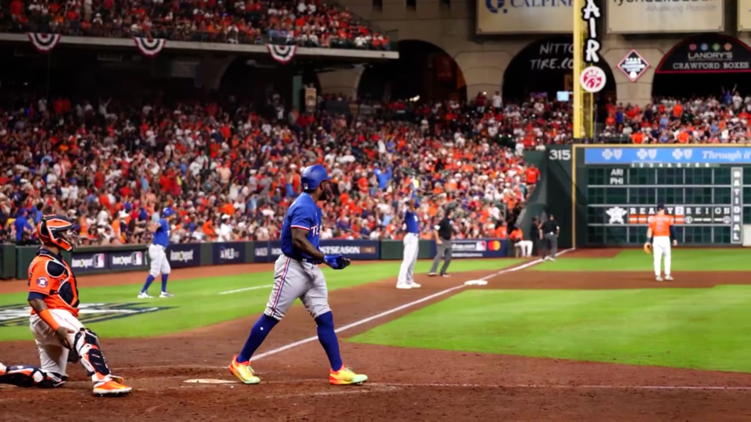 Field view of García's grand slam | 10/22/2023 | Texas Rangers