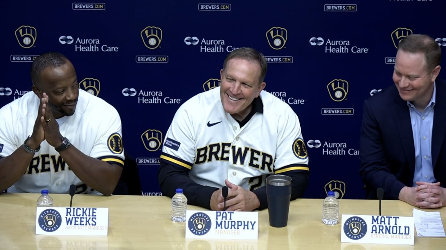 The Brewers introduce Pat Murphy as their new manager | 11/16/2023 ...