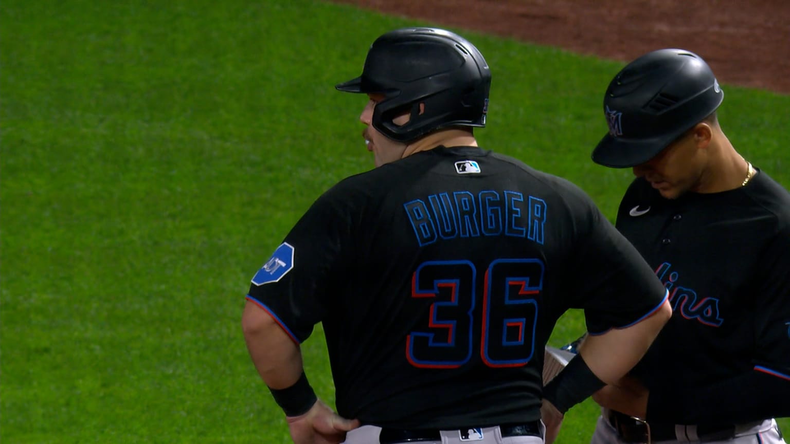 Jake Burger pulls a game-tying single to left field | 09/29/2023 ...