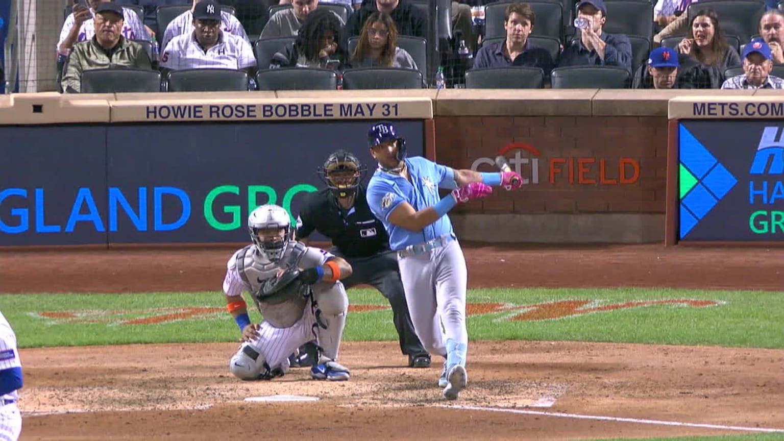 Jose Siri lines a sizzling home run to left field | 05/16/2023 | Tampa ...