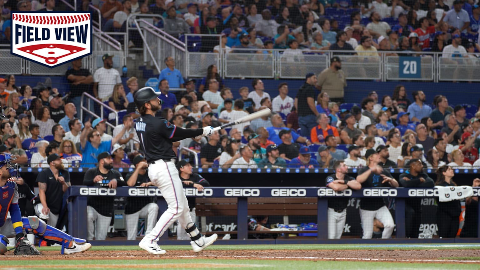 Field View: Connor Norby's two-run home run (8) | 09/26/2025 | Miami ...