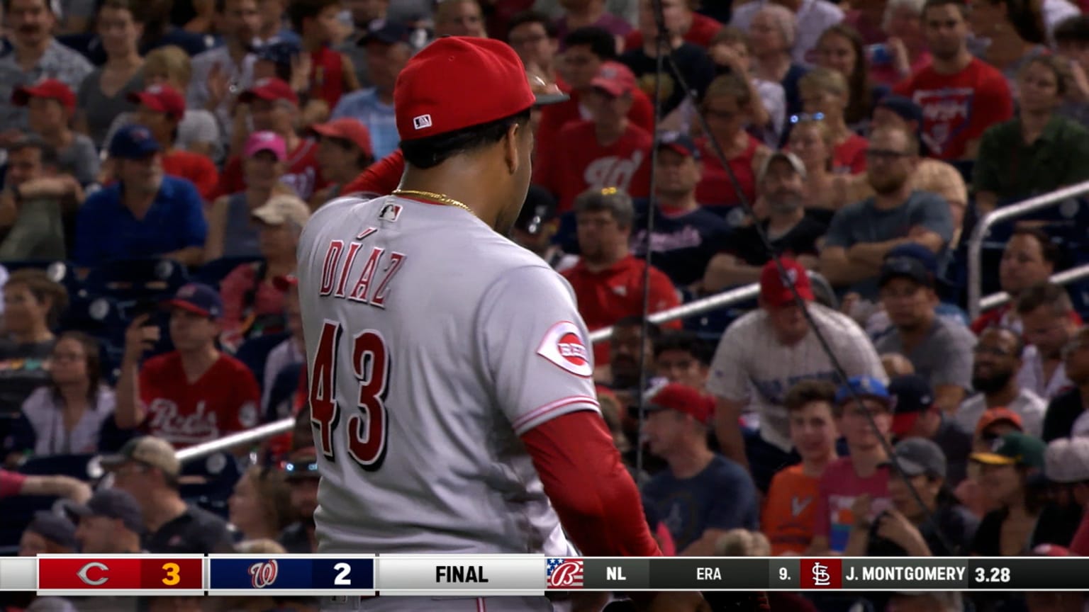 Alexis Díaz retires Abrams, earns 24th save | 07/03/2023 | Cincinnati Reds