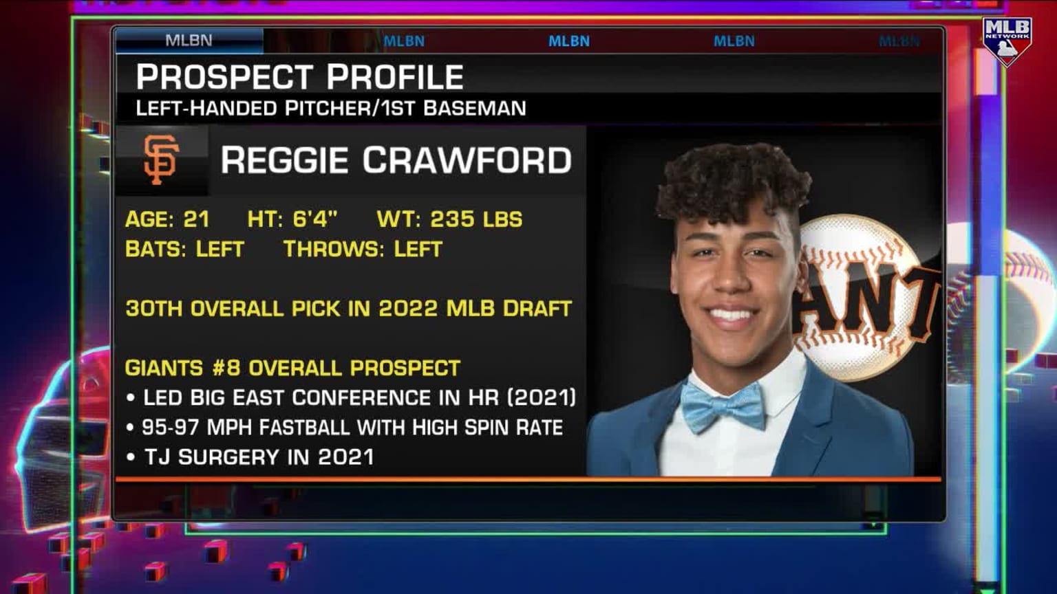 Giants' Draft pick Reggie Crawford joins the show | 11/09/2022 | MLB.com