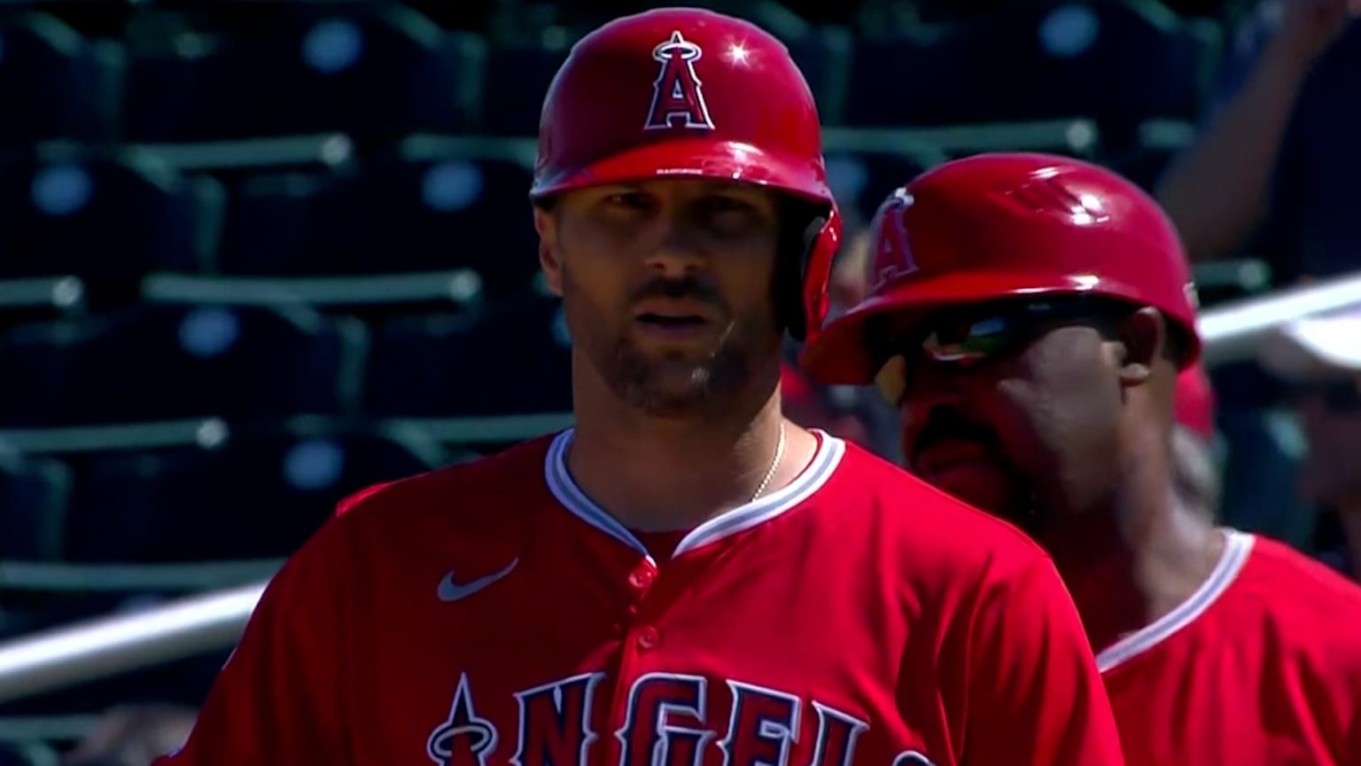 Jake Marisnick floats an RBI single to right field | 03/09/2024 | Los ...