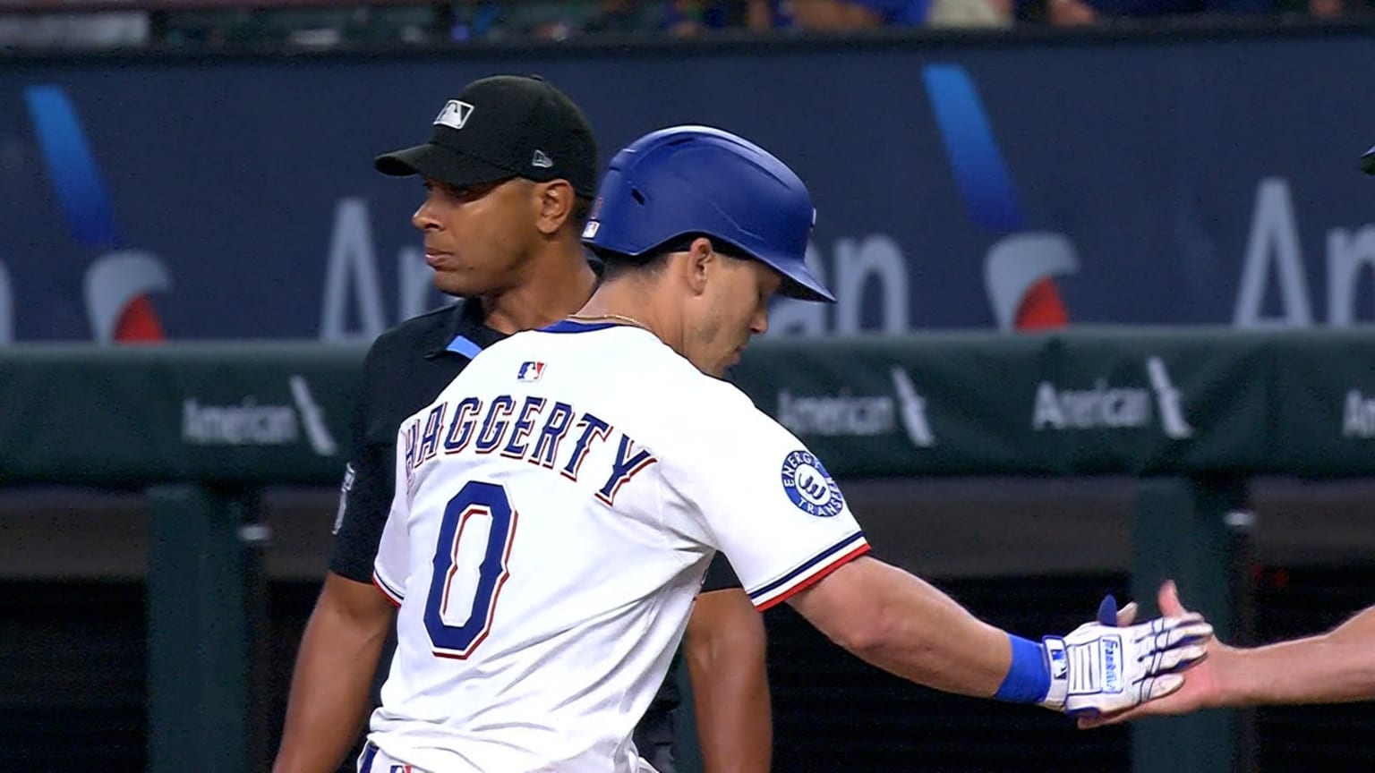 Sam Haggerty's RBI single | 08/06/2025 | Texas Rangers