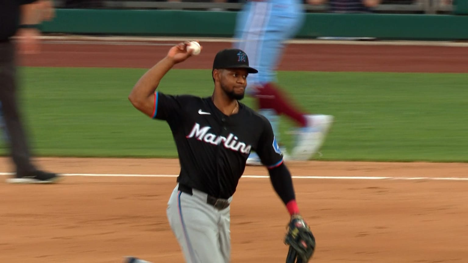 Otto Lopez's sliding play at second | 06/27/2024 | Miami Marlins