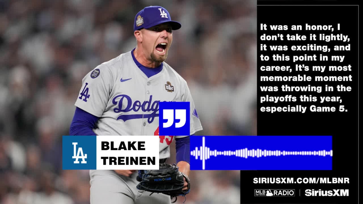 Blake Treinen on the feeling of the playoffs and more | 12/14/2024 ...