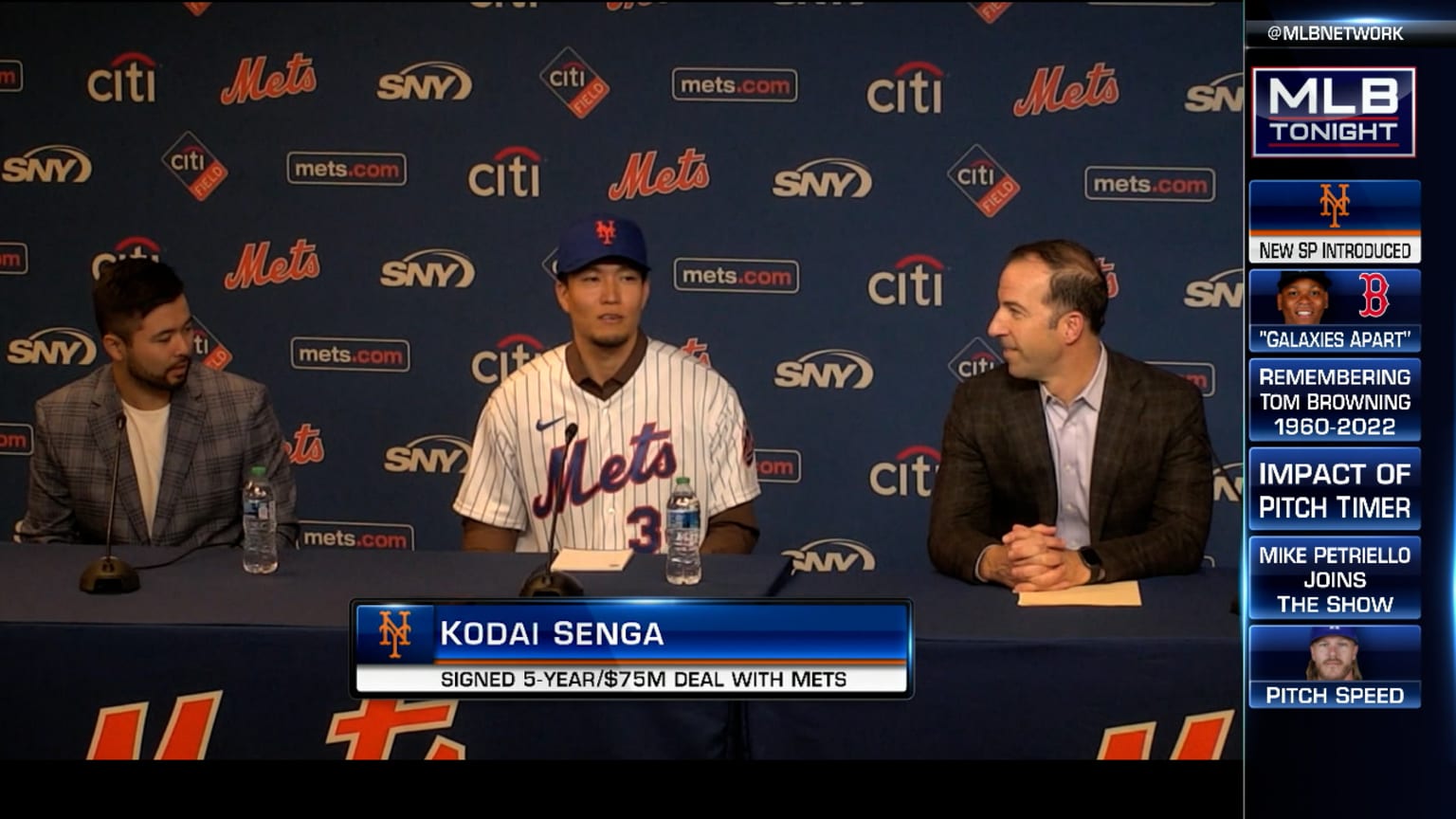 MLB Tonight talks about Mets signing Kodai Senga | 12/20/2022 | New ...