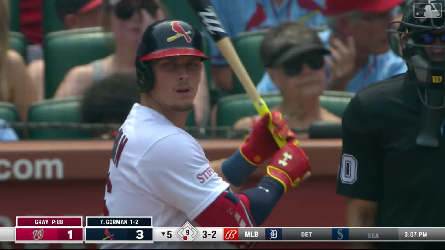 Gorman hits a solo home run to right-center field | 07/16/2023 | MLB.com