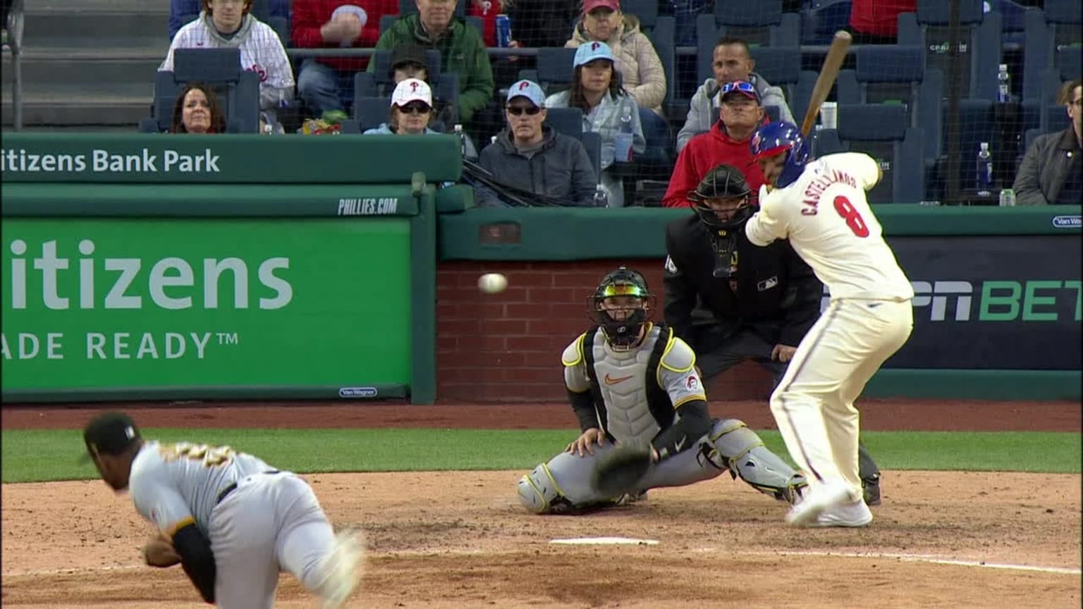 Castellanos deja en el terreno a Piratas | 13/04/2024 | Los Phillies de Filadelfia