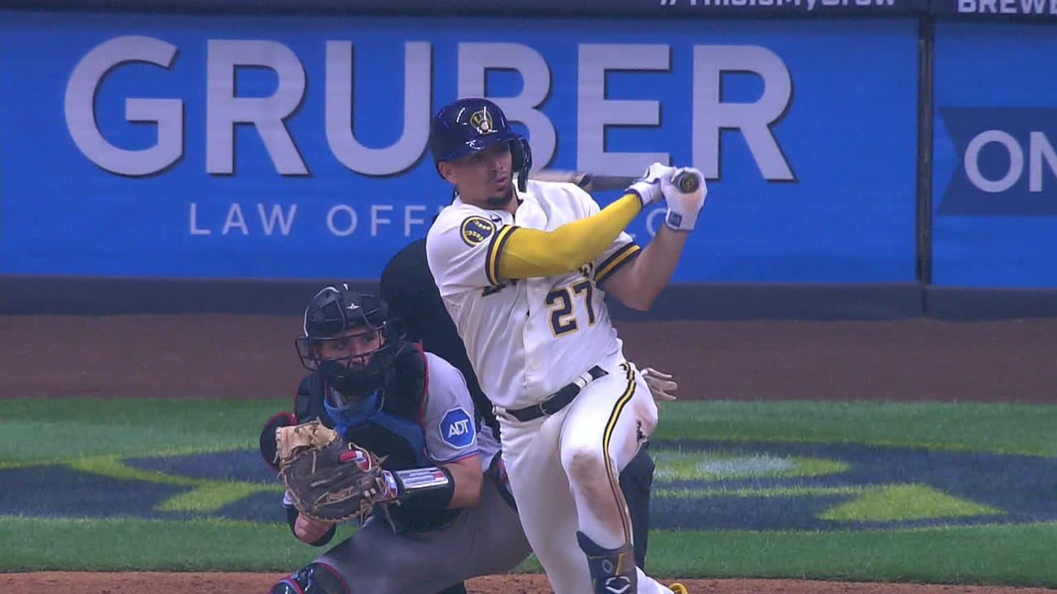 Willy Adames racks up three hits and four RBIs | 09/11/2023 | Milwaukee ...