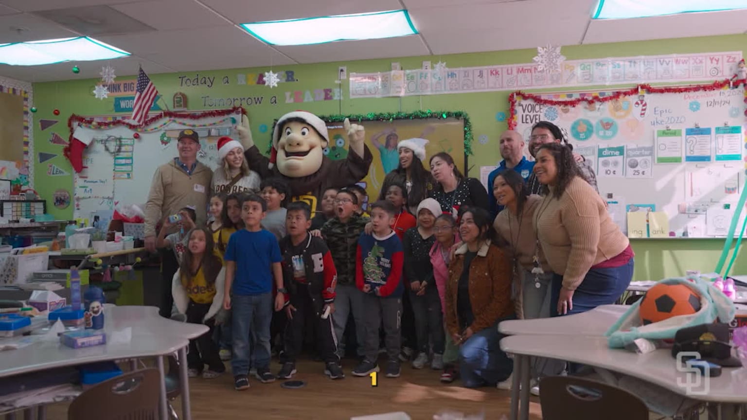 Monarch School Adopt a Classroom | 12/19/2024 | San Diego Padres