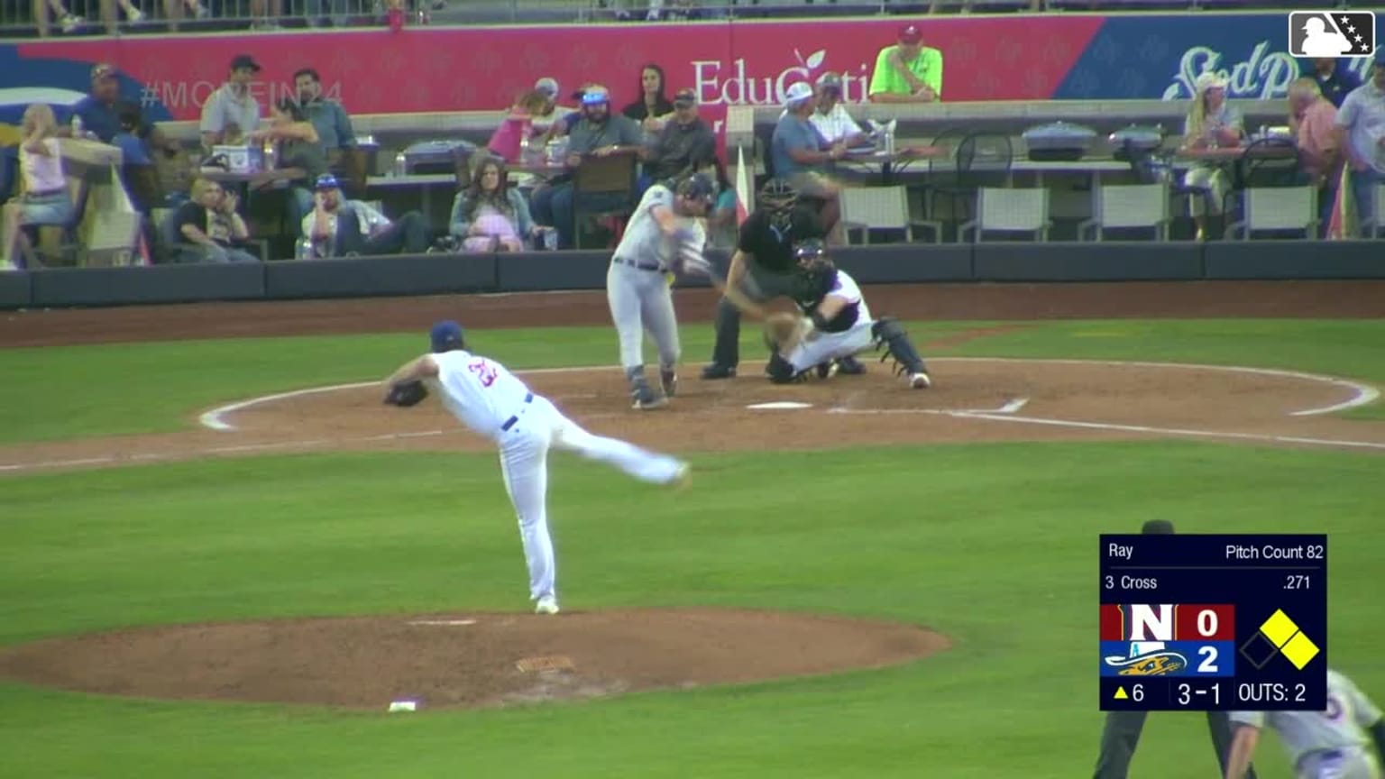 Gavin Cross' three-run home run | 08/09/2024 | Kansas City Royals