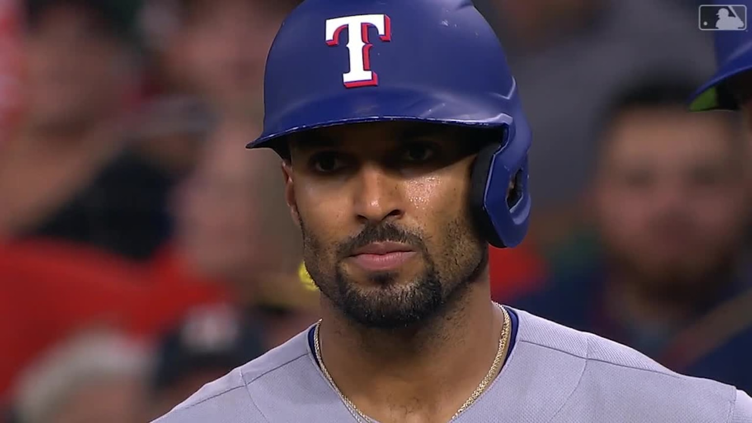 Marcus Semien gets hit by pitch in the top of the 3rd | 07/26/2023 ...